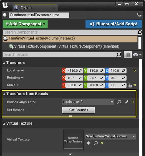 Runtime Virtual Texturing Quick Start Unreal Engine 4 27 Documentation
