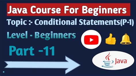 Conditional Statements If If Else In Java Part 11 Java Course For