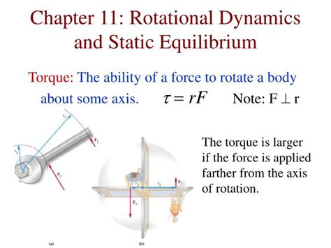ppt chapter 11 rotational dynamics and static equilibrium powerpoint presentation id 6121395
