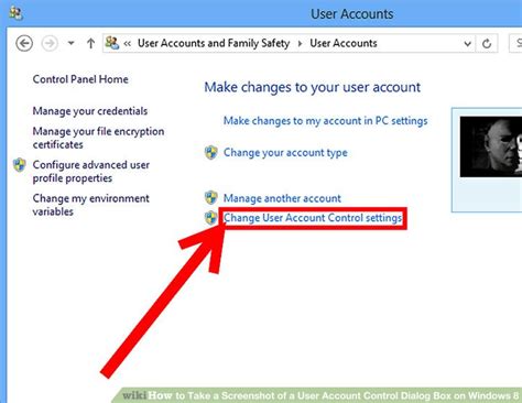 how to take a screenshot of a user account control dialog box on windows 8