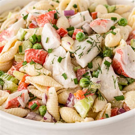Cold Seafood Pasta Salad Recipe With Crabmeat And Shrimp Bryont Blog