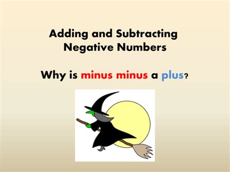 adding and subtracting negative numbers teaching resources