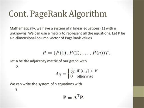 pagerank algorithm in data mining