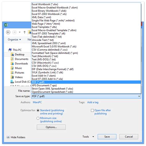 how to save multiple excel sheets as one pdf