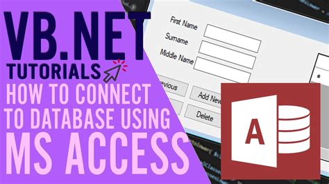 vb tutorials how to connect visual basic record to microsoft access youtube