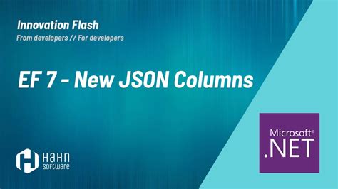EF 7 New JSON Columns YouTube