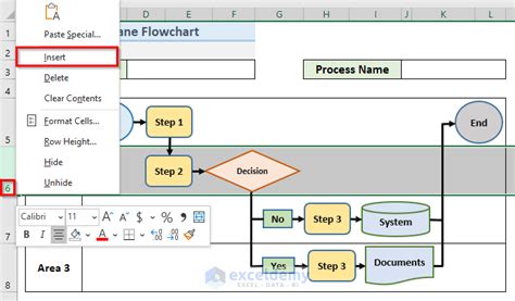 How To Create A Swimlane Flowchart In Excel With Easy Steps