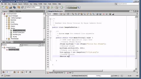 How To Add Image On Jbutton In Java Swing Programing For Beginners