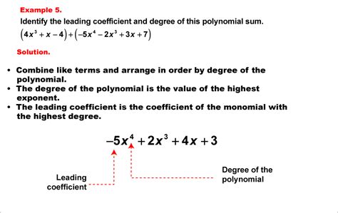 illustrated math dictionary polynomial functions example set 6 media4math