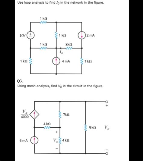 Solved Use Loop Analysis To Find Io In The Network In The Chegg