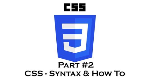 CSS 3 Bangla Tutorial Series Part 2 CSS Syntax How To YouTube