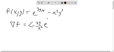 solved find the gradient of each function f x y x 3 y 2