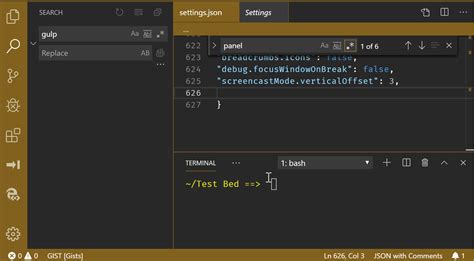 vs code toggle search icon in activity bar move from panel or back gang of coders