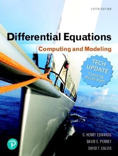 differential equations computing and modeling tech update edwards stanzatextbooks