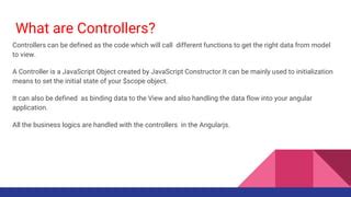 Controllers In AngularJs PPT
