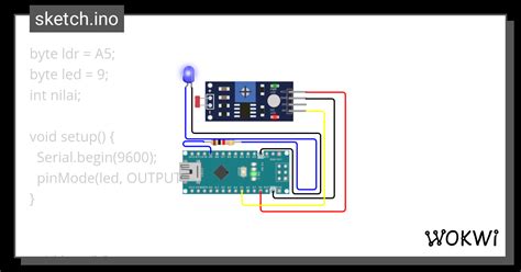Sensor Cahaya Wokwi ESP32 STM32 Arduino Simulator