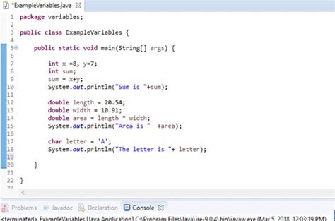 Difference Between Variables And Vs Data Literals In Java
