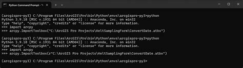 Solved Arcpy ImportToolbox Crashing Python Command Prompt Esri