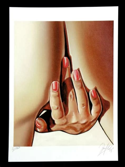 Akt Nude Pin Up Erotik Bild Erotic Print Art Kunst Grafik Graphic Signiert Limit Eur