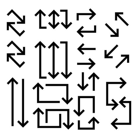 Premium Vector Set Arrow Icons Vector Pointers Icons For Web