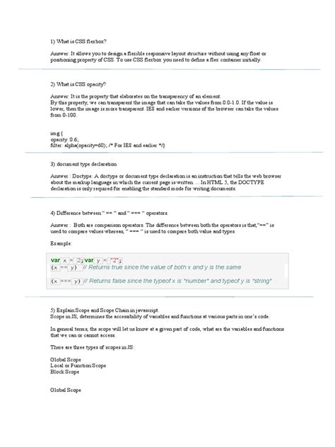 javascript interview pdf scope computer science variable computer science