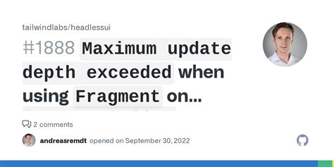 Maximum Update Depth Exceeded When Using Fragment On Popover