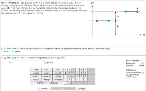 solved y 13 problem 1 the diagram shows two identical