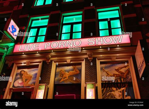 Live Porno Show In The Red Light District Famous For Prostitutes And Prostitution In Amsterdam