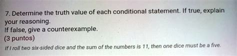 solved determine the truth value of each conditional statement if true explain your reasoning