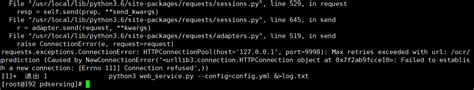 requests exceptions connectionerror connectionpool · issue 8819 · paddlepaddle paddleocr