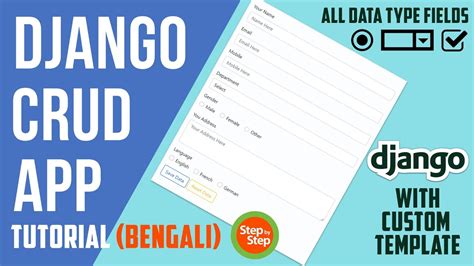 django crud operations beginner to advanced youtube
