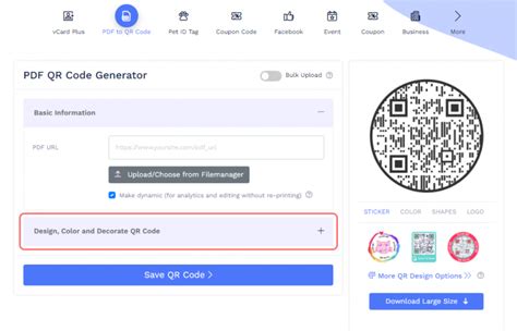 how to convert pdf to qr code free qr code generator online