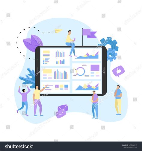 Data Analysis Design Concept Graph Diagram And Royalty Free Stock
