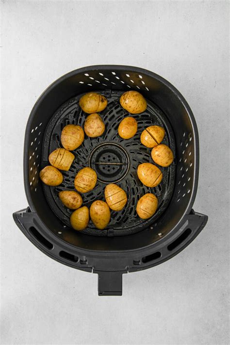 Air Fryer Hasselback Potatoes Nutmeg Nanny