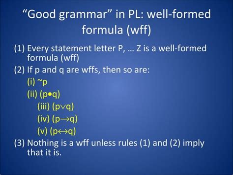 syntax and semantics of propositional logic