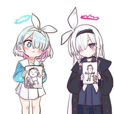 Sensei Doodle Sensei Arona And Plana Blue Archive Drawn By Shiming