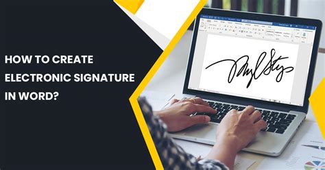 How To Add An Electronic Signature To A Word Document