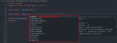 vue js how to make intellisense autocompletion work with vscode volar when using the provide