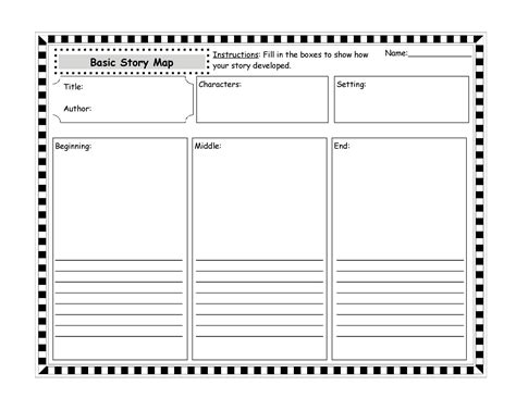 Free Printable Story Map Template PRINTABLE TEMPLATES