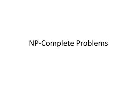 ppt np complete problems powerpoint presentation free download id 2485712