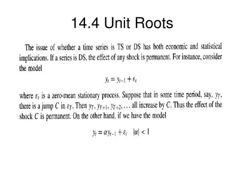 ppt 14 vector autoregressions unit roots and cointegration powerpoint presentation id 1707425