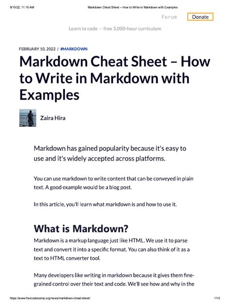 an introduction to markup languages and how to use markdown pdf