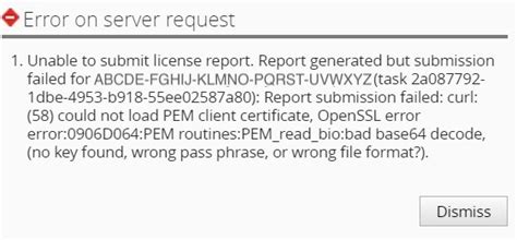 you may also see scheduled reports have failed with an error message
