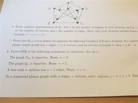 solved ej 9 6 draw a planar representation of q3 let r be