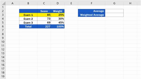 how to calculate the weighted average in excel easyclick academyeasyclick academy