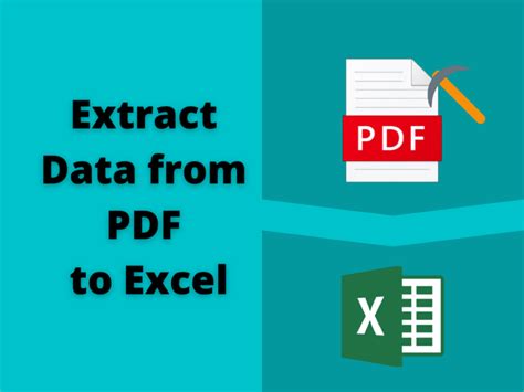 extract data from pdf to excel upwork
