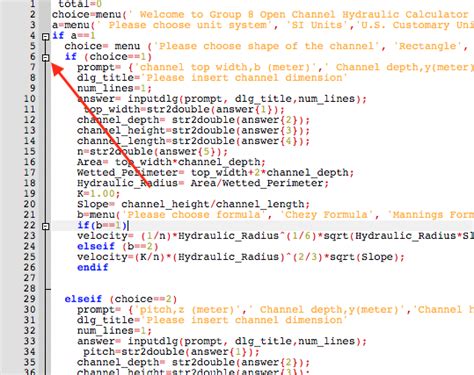 matlab i m trying to make a calculator using octave menu function but there is parse error at