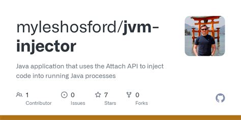 github myleshosford jvm injector java application that uses the attach api to inject code