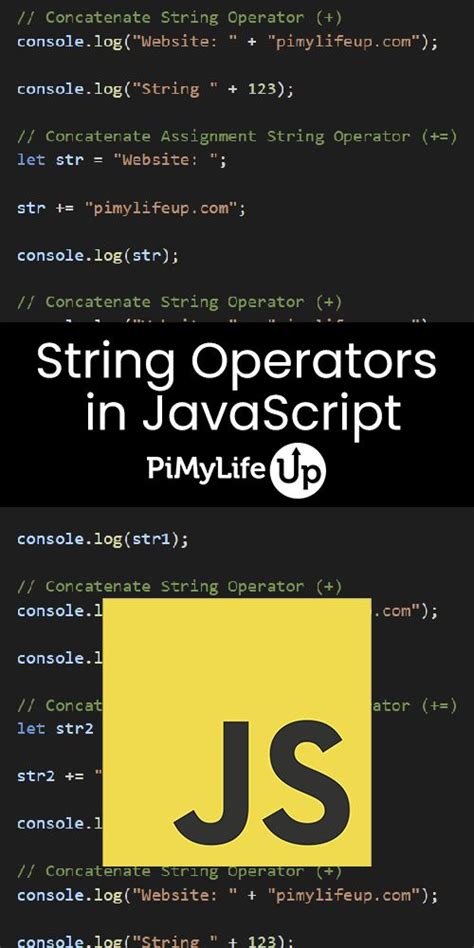 how to use string operators in javascript learn javascript javascript coding tutorials