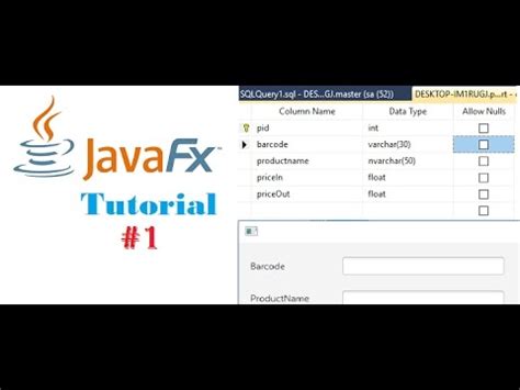 01 JavaFx And SQL Server Tutorials Add Data Into Database YouTube